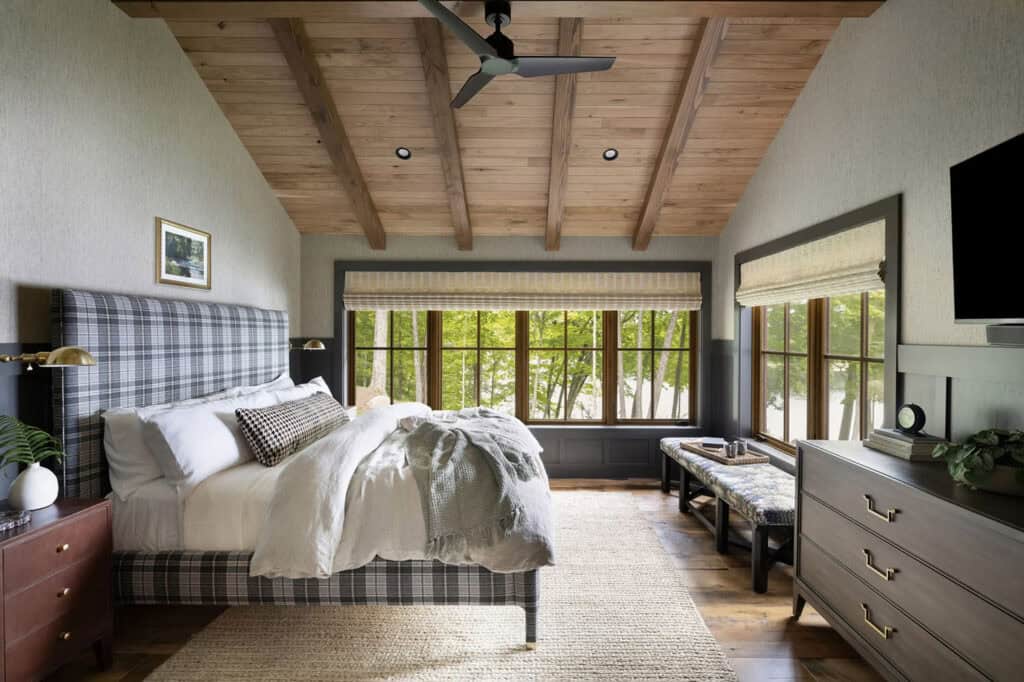 Inside a stunning lakefront home in Wisconsin with views over Balsam Lake