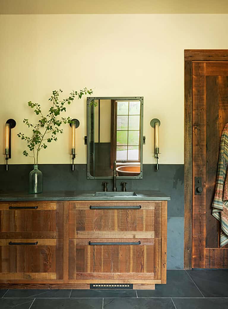 Step inside a peaceful rustic timber home in Montana’s Bitterroot Valley