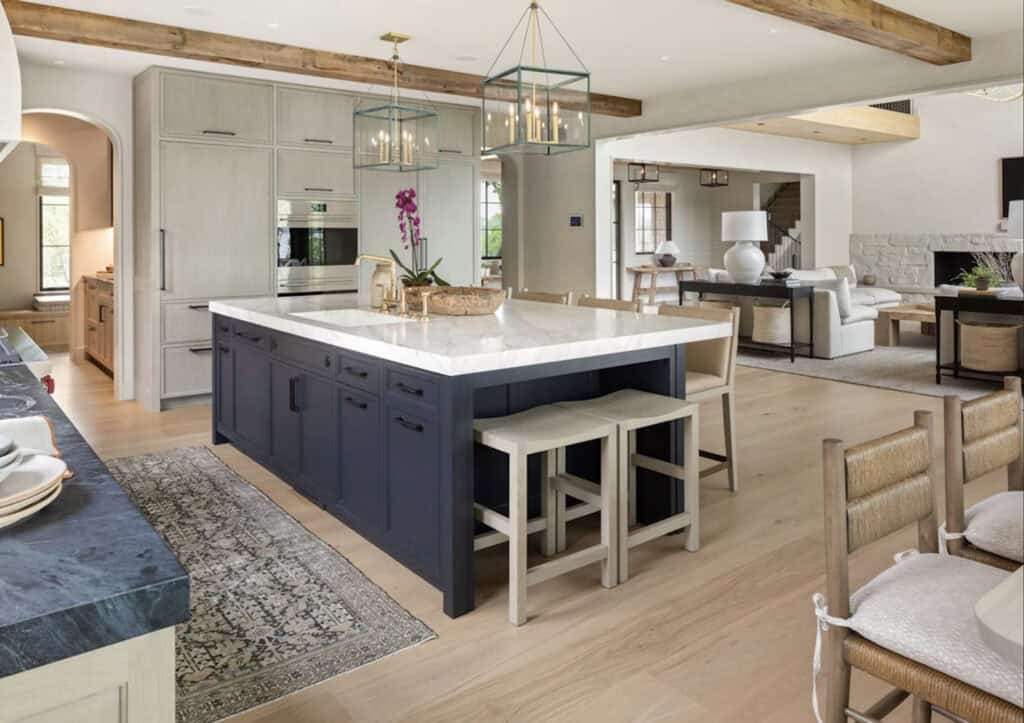 This absolutely spectacular lake house has serene views of Lake Minnetonka