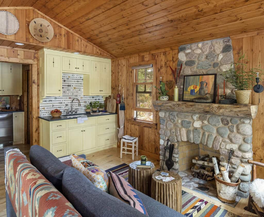 Charming cabin getaway offers inviting escape in the woods of Wisconsin