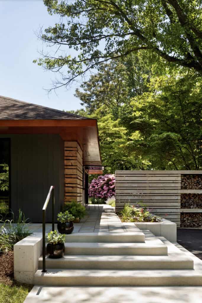 A 1970s ranch style house in Maryland gets a beautiful renovation