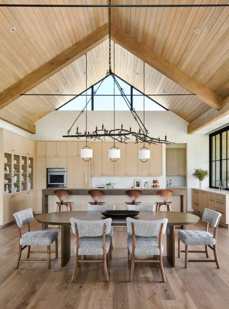 This serene riverfront house beautifully harmonizes with nature in Colorado