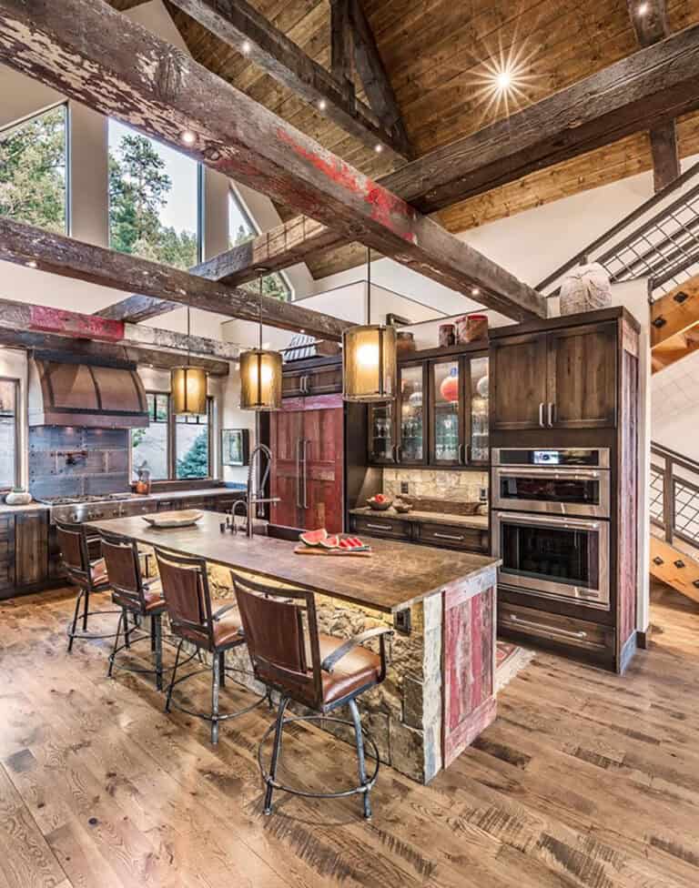 A rustic Colorado mountain home in the tranquil San Juan National Forest