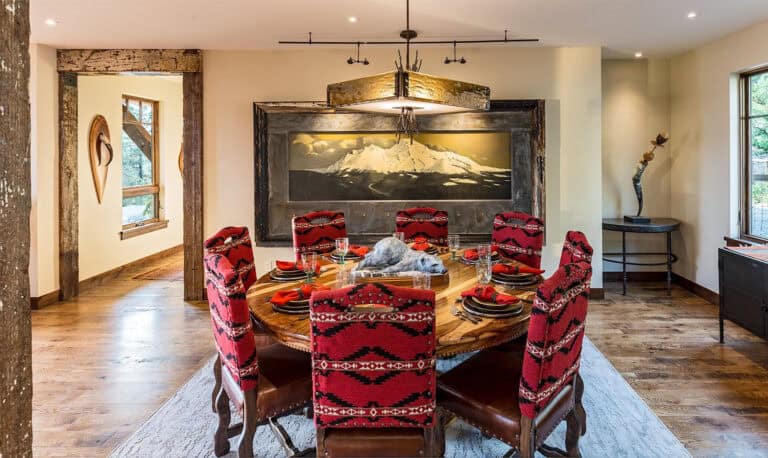 A rustic Colorado mountain home in the tranquil San Juan National Forest