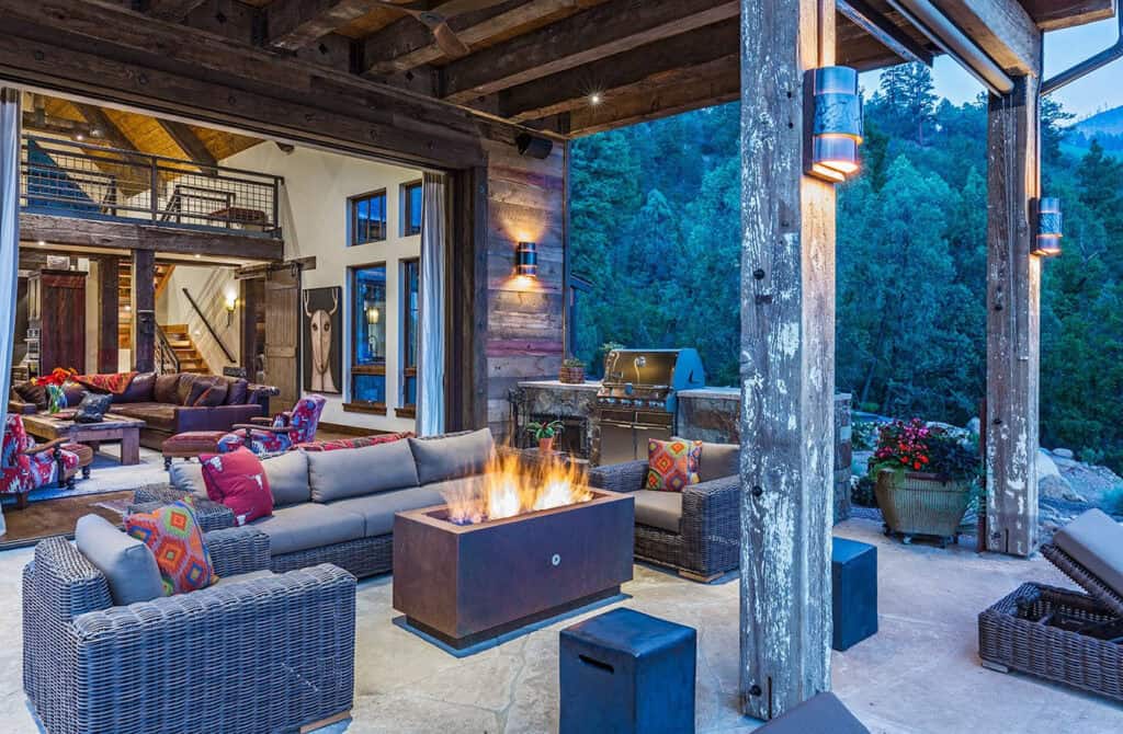 A rustic Colorado mountain home in the tranquil San Juan National Forest