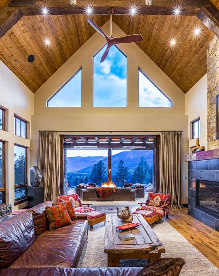 A rustic Colorado mountain home in the tranquil San Juan National Forest