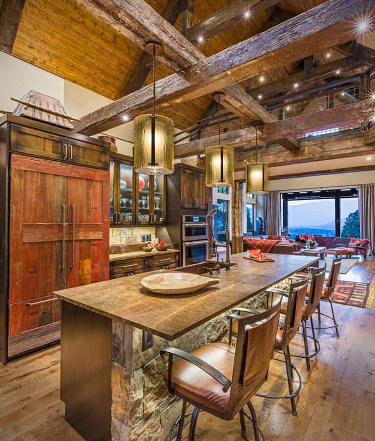 A rustic Colorado mountain home in the tranquil San Juan National Forest