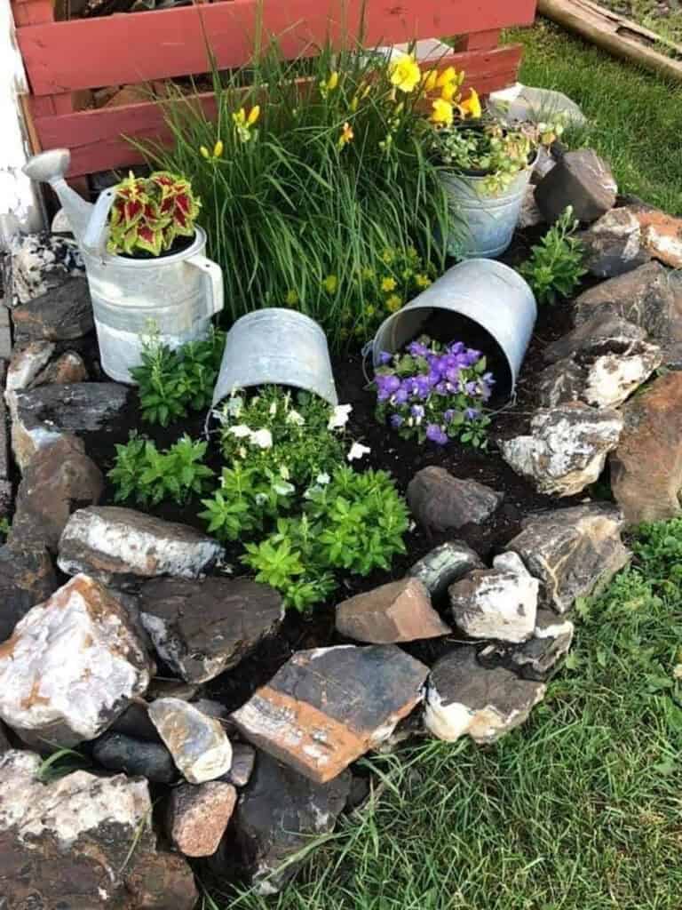 33 Best Spilled Flower Pot Ideas to Boost Small Garden Curb Appeal