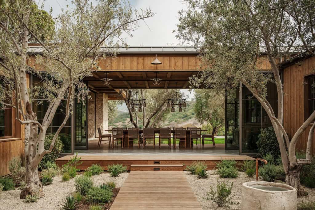 This Napa Valley–inspired Corona del Mar home is a rustic oasis for ...