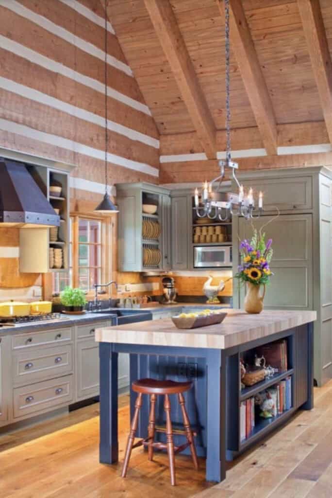 Tour this absolutely stunning Maryland farmhouse with peaceful lake views
