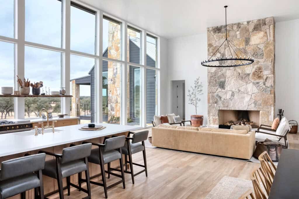 Step into this Texas modern farmhouse home with stunning curb appeal