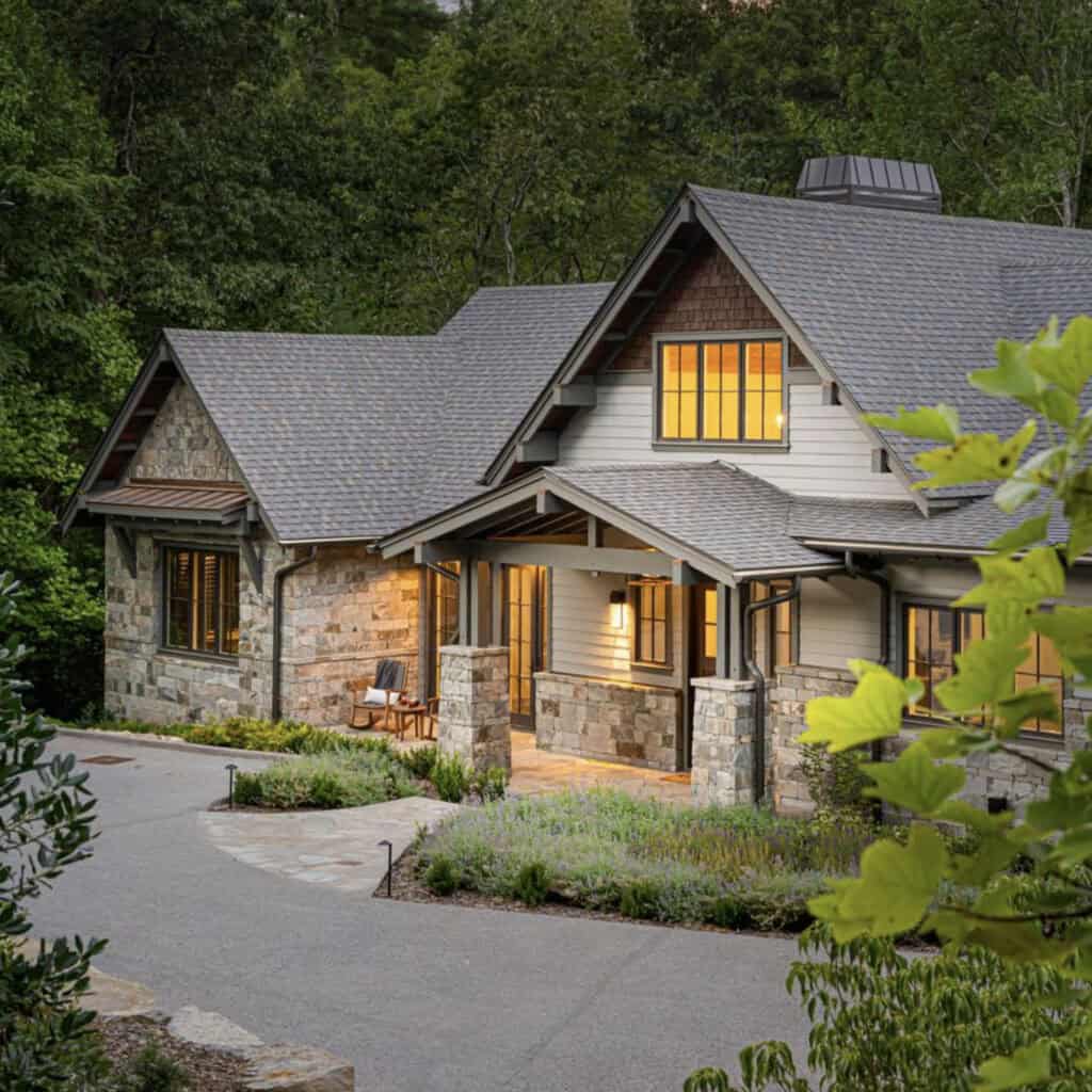 Mountain home with serene views of North Carolina’s Blue Ridge Mountains