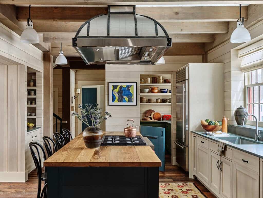 Step into this rustic modern Vermont barn house in the idyllic countryside