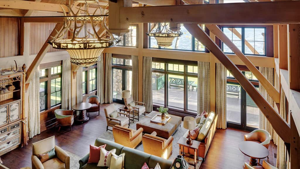 A dreamy New Hampshire lake house with scenic views of Lake Winnipesaukee