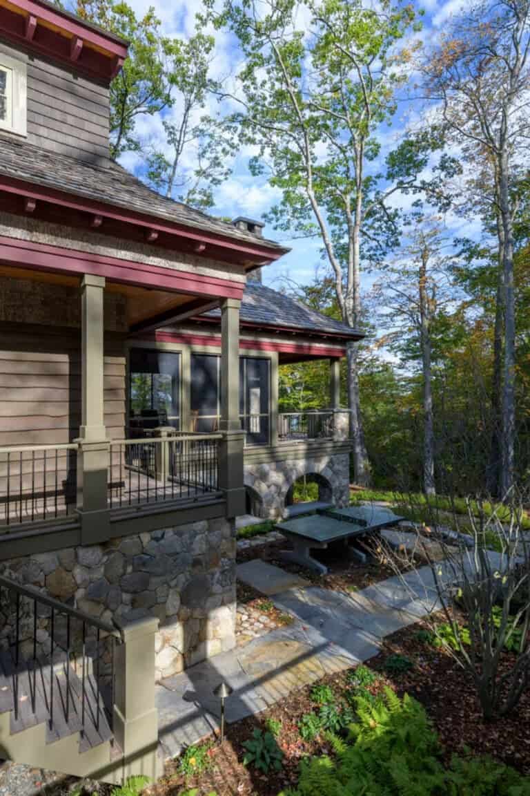 Tour this charming lakeside cottage on a picturesque New Hampshire lake