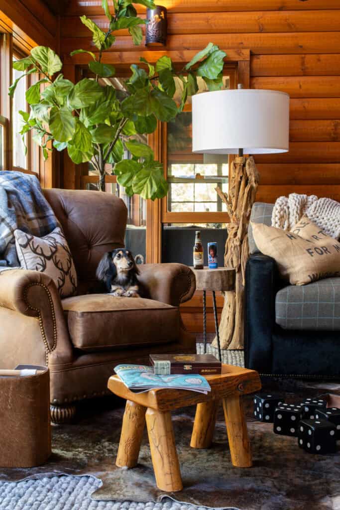 A rustic log cabin makeover in the breathtaking Northwoods of Wisconsin