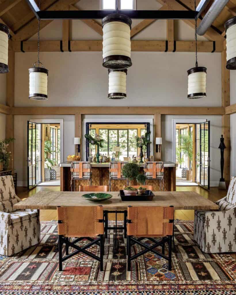 Step into this modern barn house in Connecticut designed for entertaining