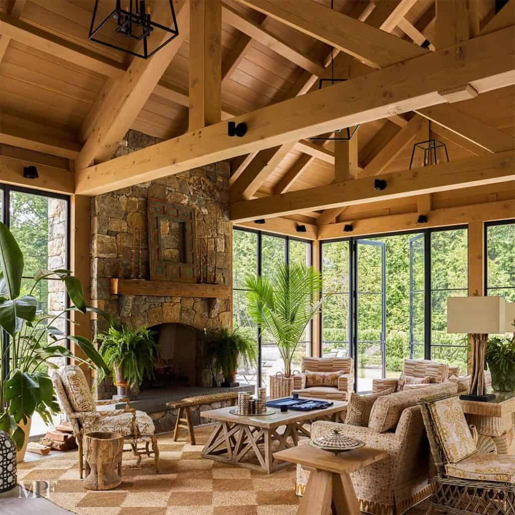 Step into this modern barn house in Connecticut designed for entertaining