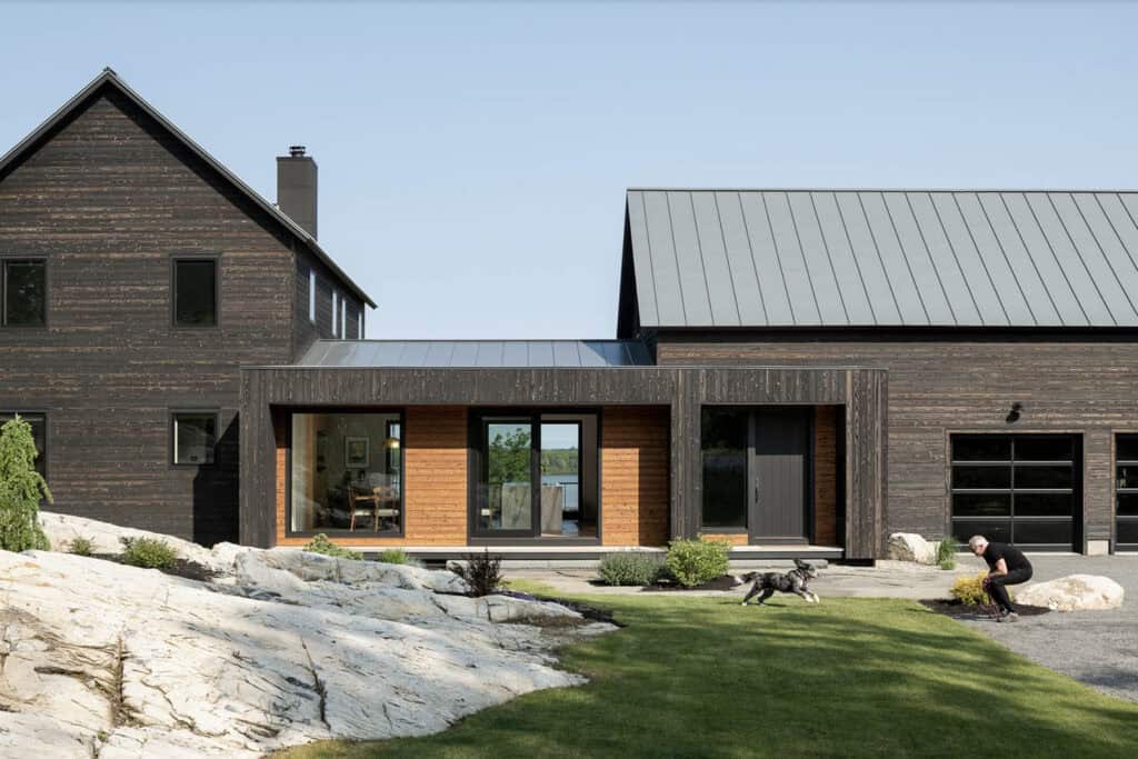 Shou Sugi Ban house in Vermont designed to capture scenic water views