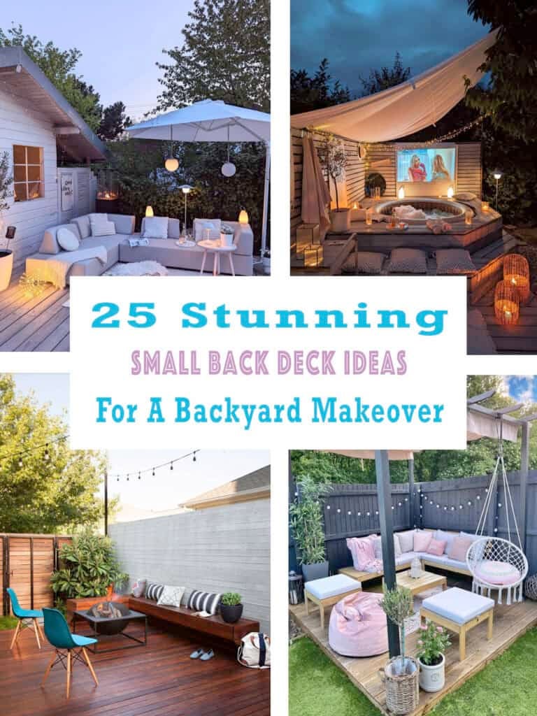 25 Stunning Small Back Deck Ideas For A Backyard Makeover