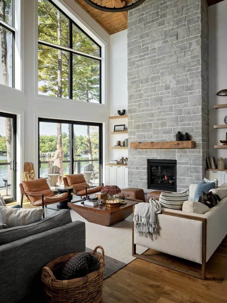 Step inside this absolutely stunning Canadian lake house on Georgian Bay