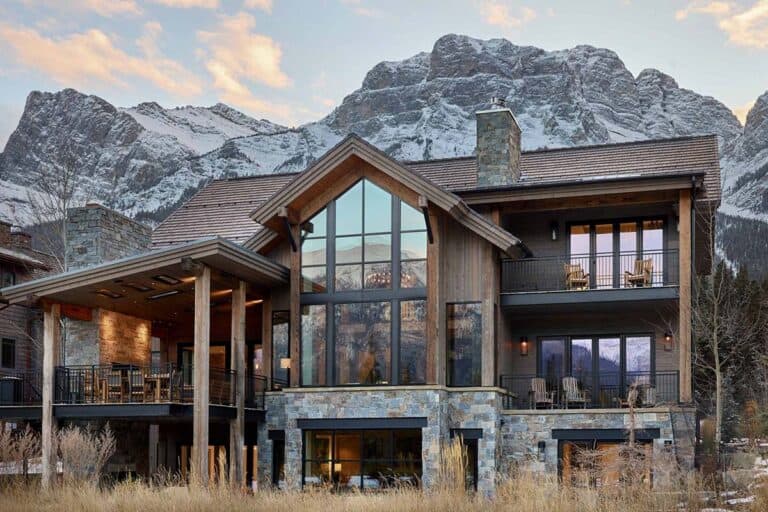 This mountain dream home boasts dramatic views of the Montana peaks