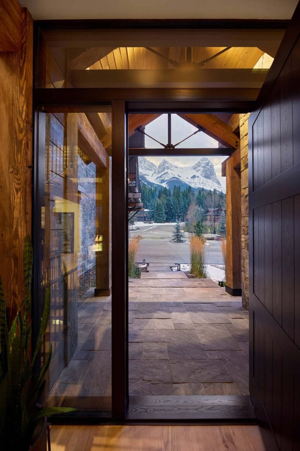 This mountain dream home boasts dramatic views of the Montana peaks