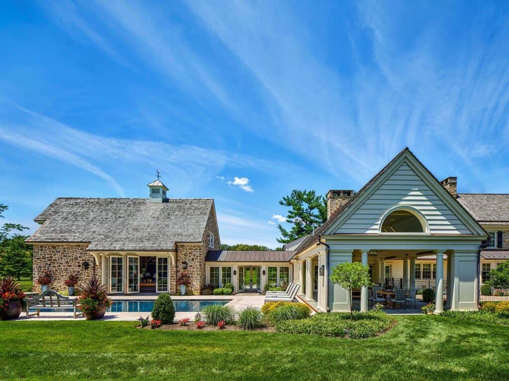Must-see Pennsylvania stone farmhouse with warm and welcoming interiors