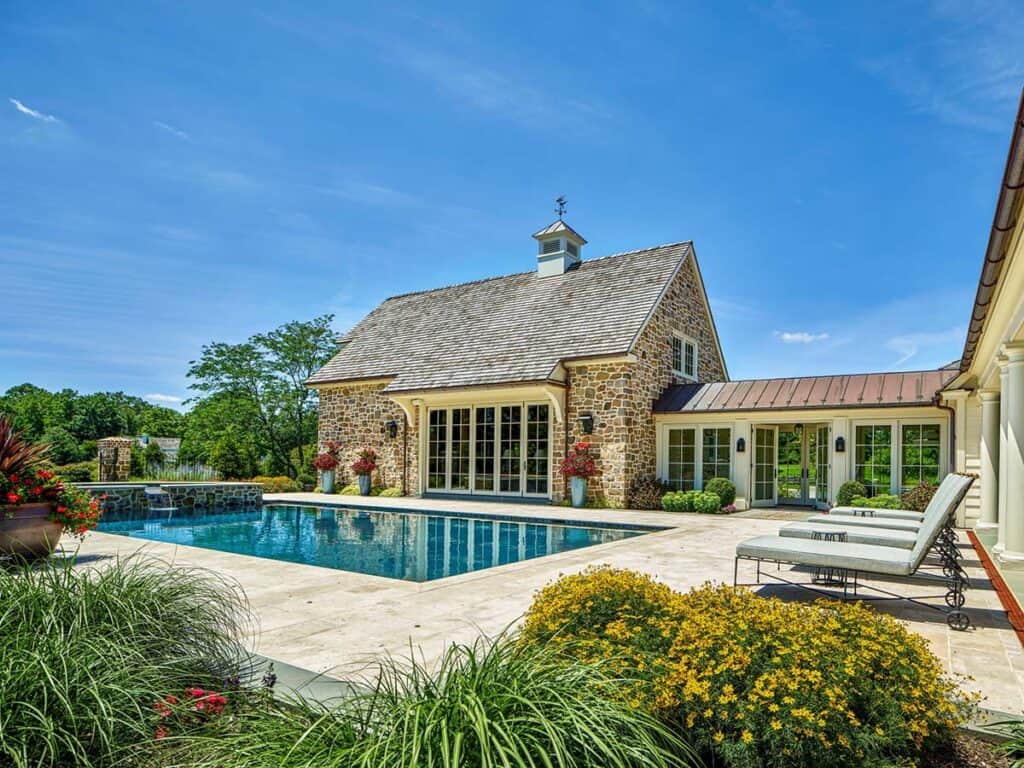Must-see Pennsylvania stone farmhouse with warm and welcoming interiors