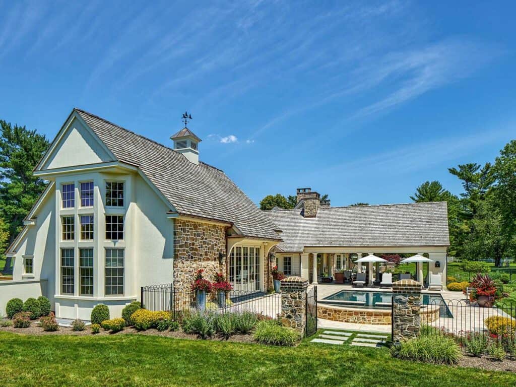 Must-see Pennsylvania stone farmhouse with warm and welcoming interiors
