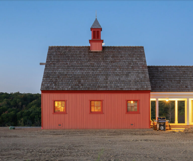 See this charming colonial-style farmhouse in the Pennsylvania countryside