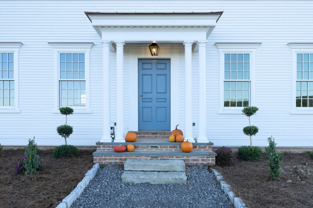 See this charming colonial-style farmhouse in the Pennsylvania countryside
