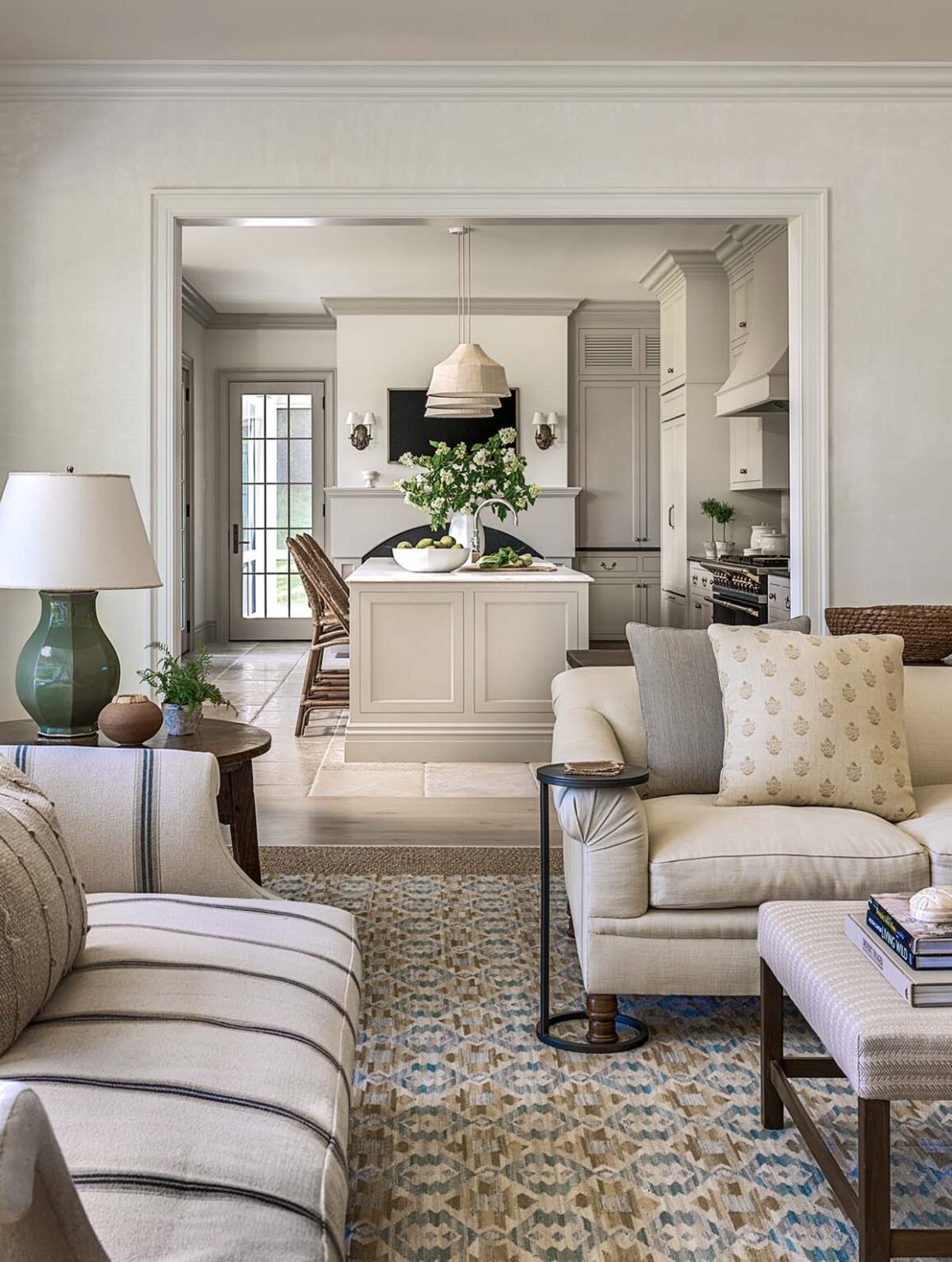 This traditional house offers a peaceful country getaway in Columbia County