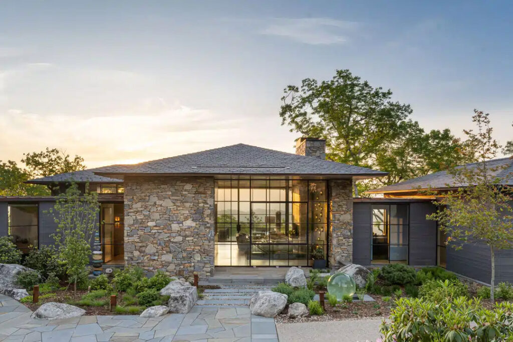 Luxury North Carolina home has glorious views of the Blue Ridge Mountains