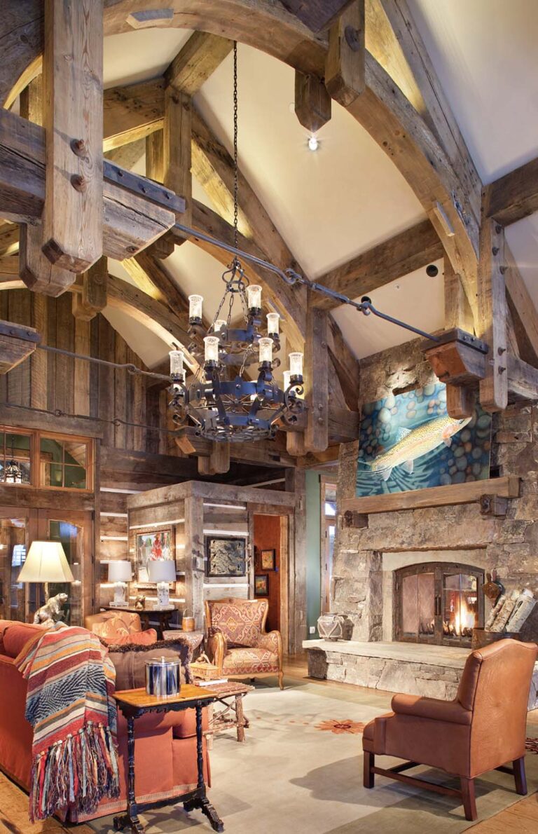 Absolutely stunning rustic mountain home in the picturesque Colorado ...