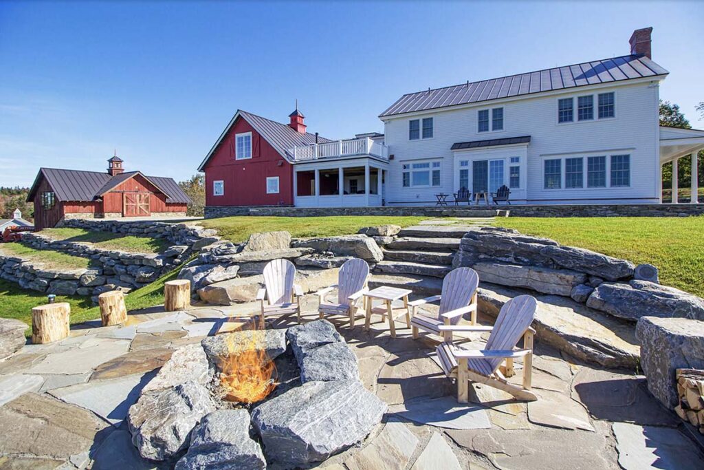 Step inside this Vermont modern farmhouse with idyllic mountain views