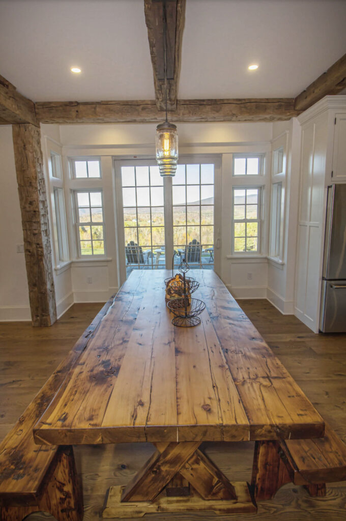 Step inside this Vermont modern farmhouse with idyllic mountain views