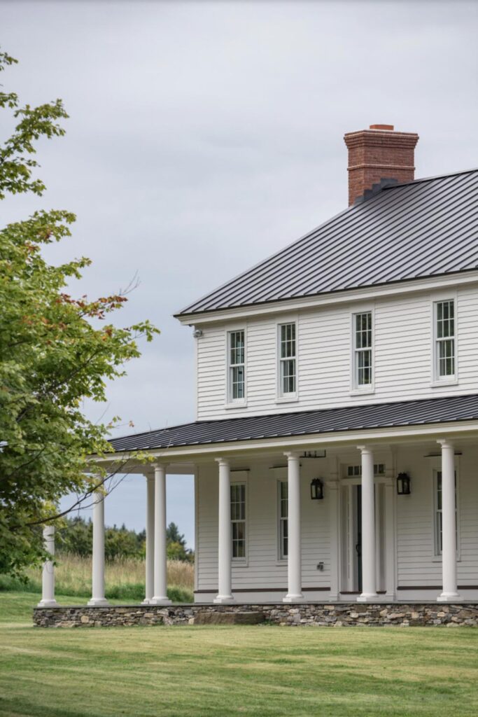 Step inside this Vermont modern farmhouse with idyllic mountain views