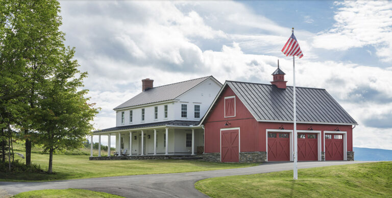 Step inside this Vermont modern farmhouse with idyllic mountain views