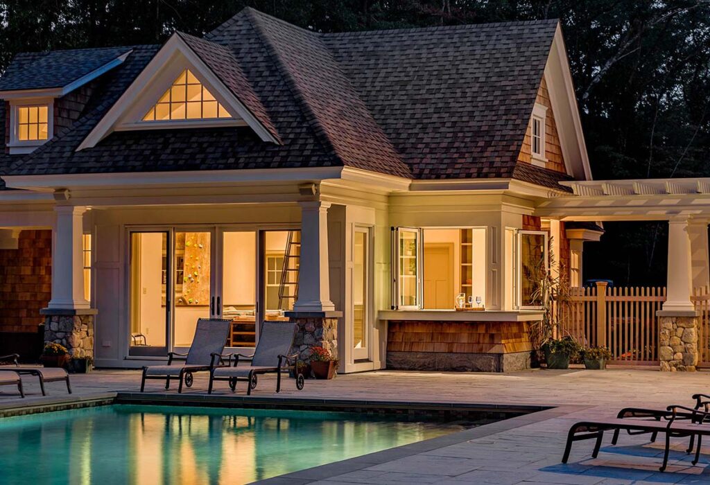 This dreamy New England home has the rustic warmth of an Aspen lodge