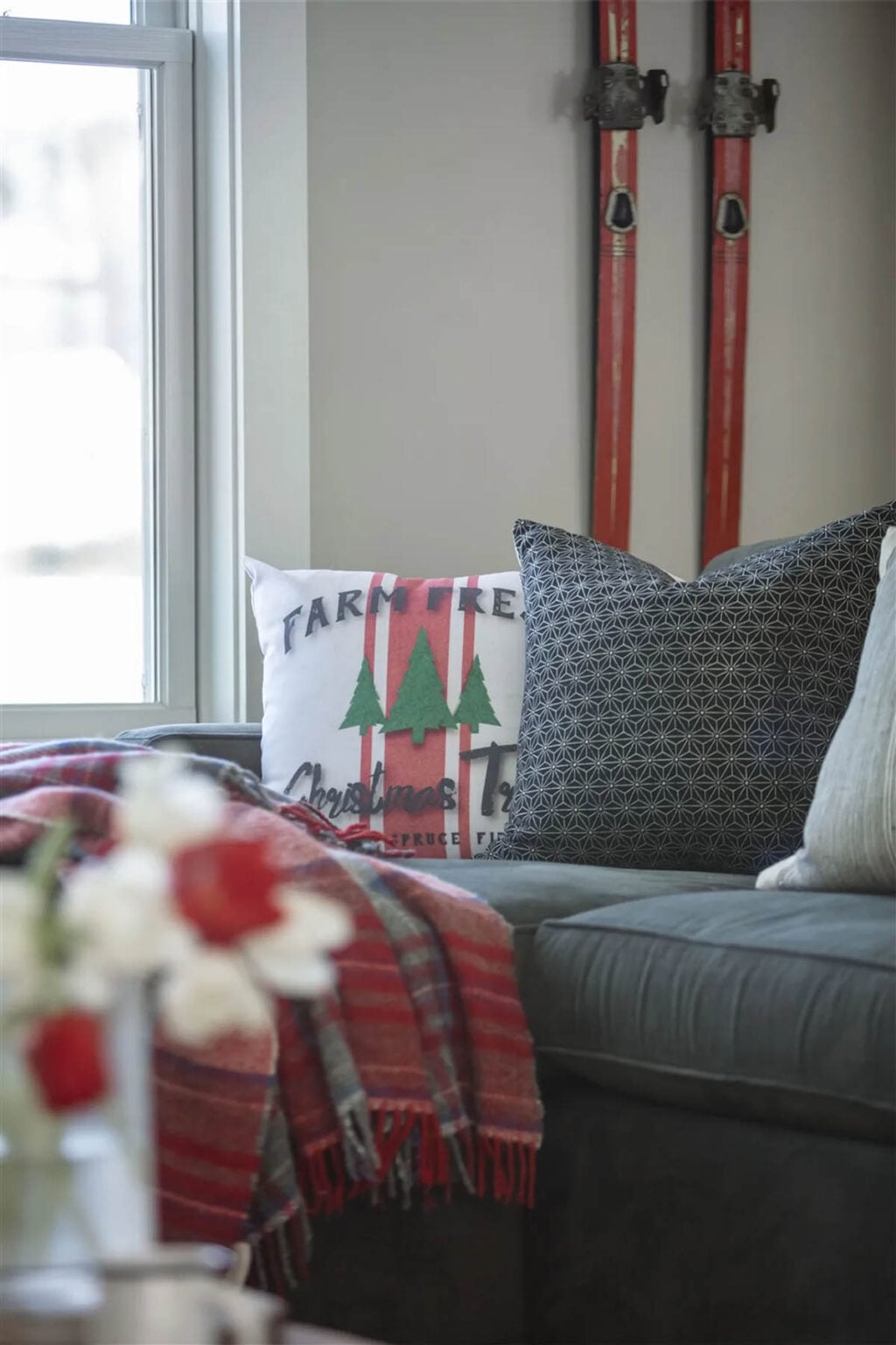 Tour this warm and cozy barn house in the snowy mountains of Vermont