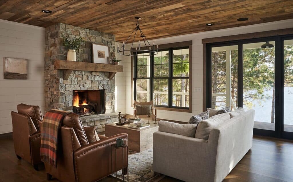 A Minnesota cabin designed for empty nesters has serene Clamshell Lake ...