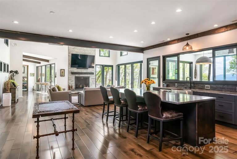 Modern prairie home nestled in the heart of the breathtaking Blue Ridge ...