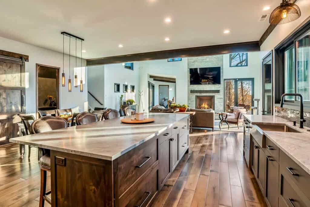 Modern prairie home nestled in the heart of the breathtaking Blue Ridge ...