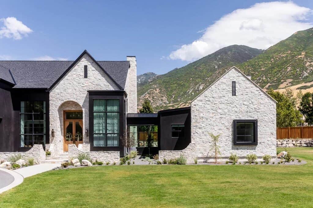 Inside a modern Scandinavian-style home in the picturesque Utah mountains