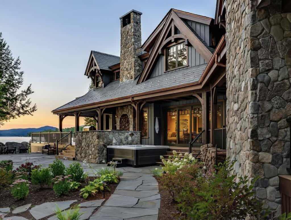 Inside a breathtaking New Hampshire lake house with Newfound Lake views