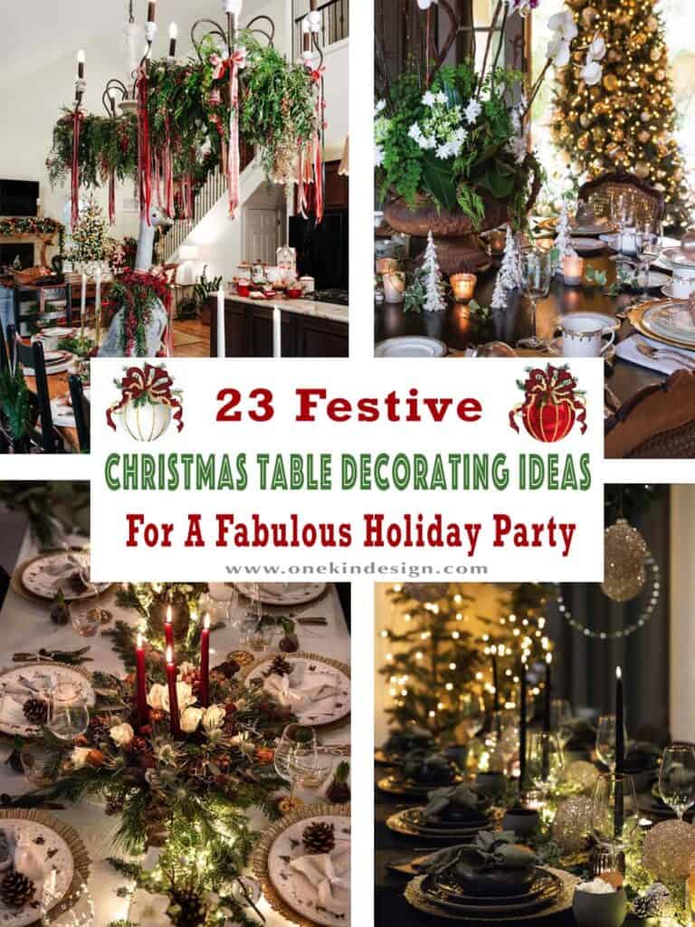 23 Festive Christmas Table Decorating Ideas For A Fabulous Holiday Party
