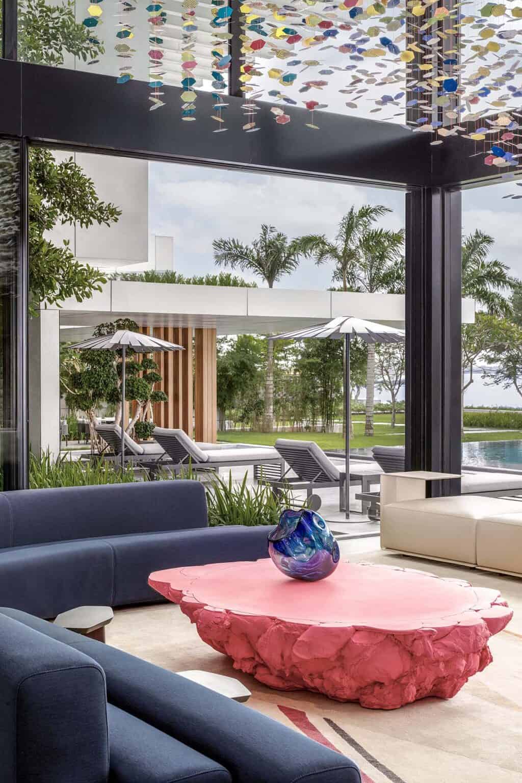 This extraordinary waterfront home enjoys the serene beauty of the ...