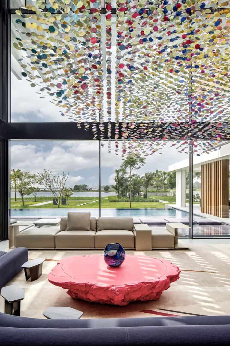 This extraordinary waterfront home enjoys the serene beauty of the ...
