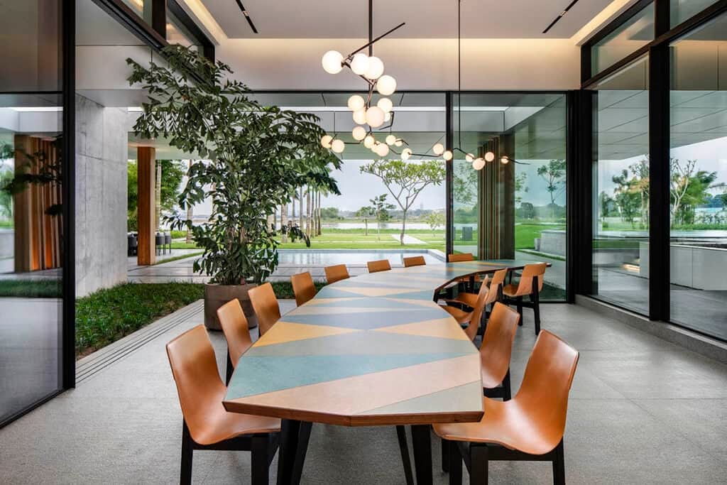 This extraordinary waterfront home enjoys the serene beauty of the ...